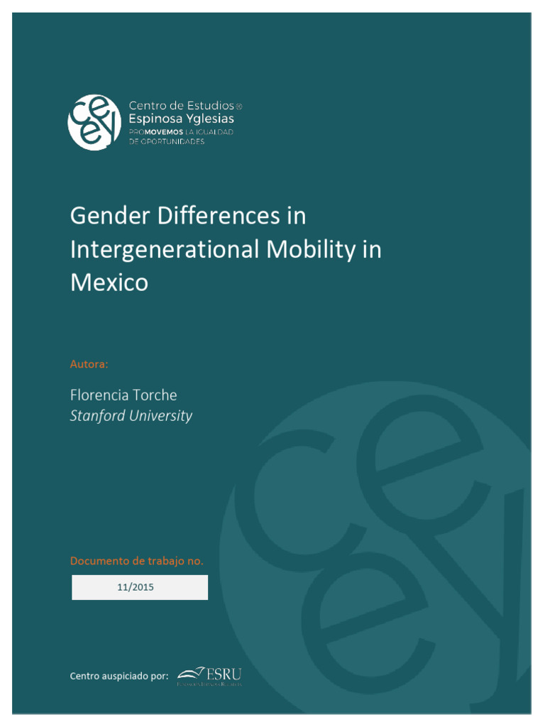 Gender Differences in Intergenerational Mobility in Mexico | PDF ...
