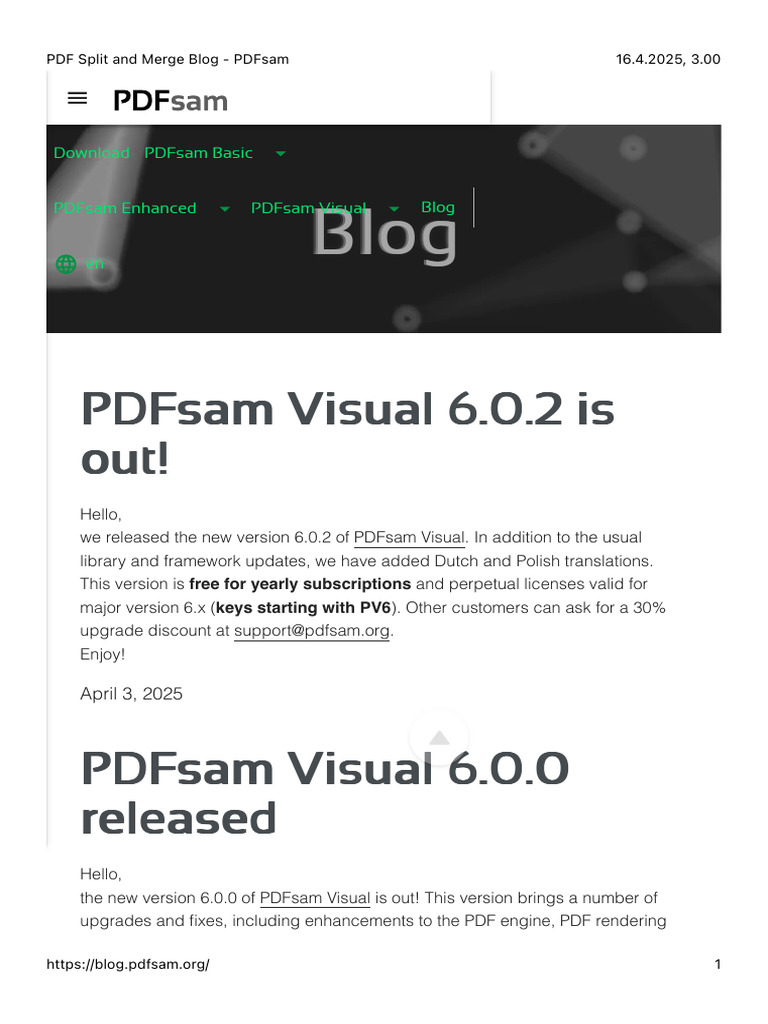 PDFsam Enhanced 5 Release Updates | PDF | Software | System Software