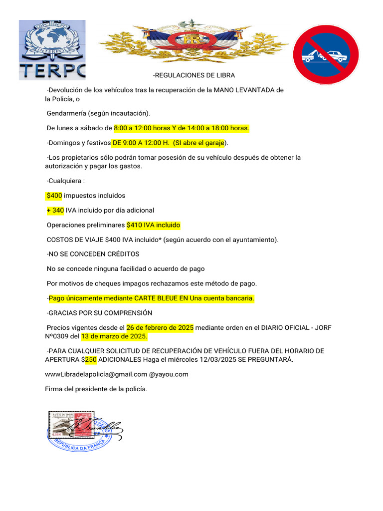 Regulaciones De1 | PDF