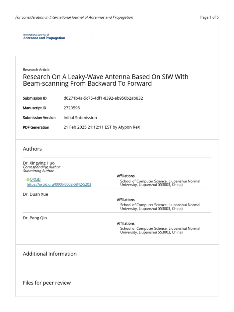 Research On A Leaky-Wave Antenna Based On SIW With Beam-Scanning From Backward To Forward | PDF ...