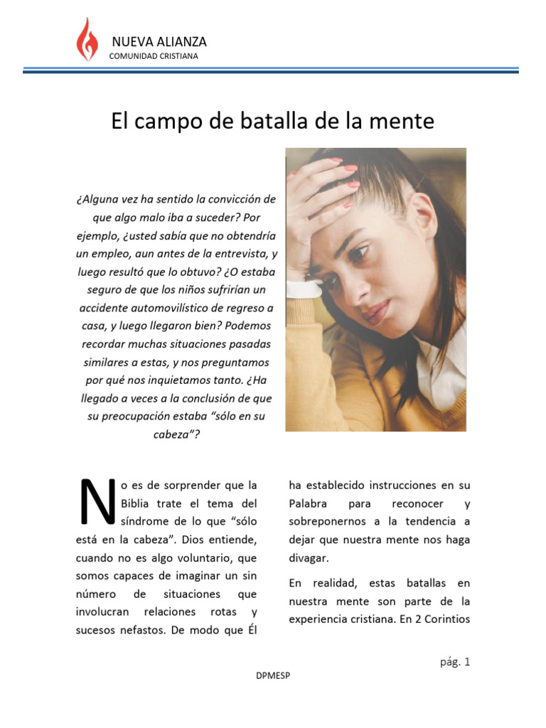 El Campo de Batalla de La Mente | PDF | Dios | Mente
