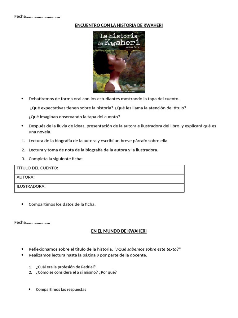 1 - Secuencia | PDF | Cuentos