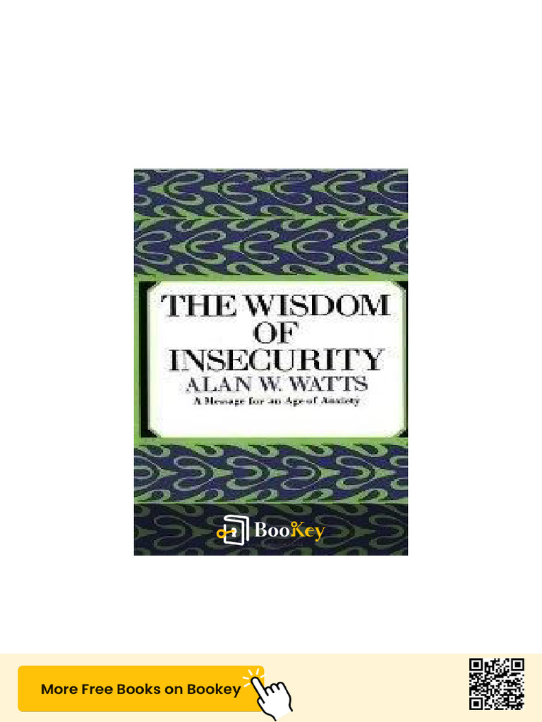 The Wisdom of Insecurity PDF | PDF | Experience | Free Will