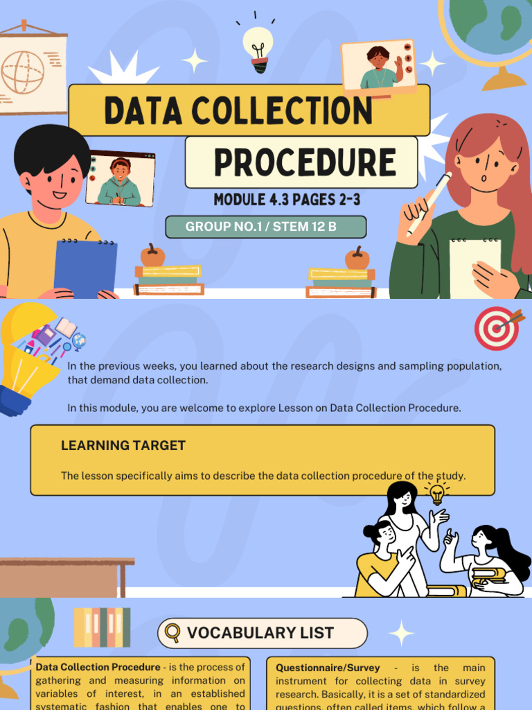 3is Collecting Data Group 1 | PDF | Survey Methodology | Cognitive Science