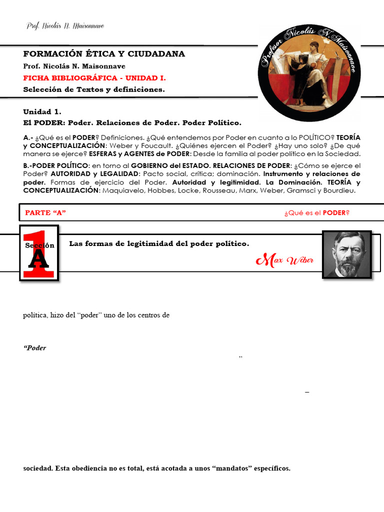 FEC U I - Ficha Bibliográfica - Secciones A B C D - NNM.2022 | PDF | Poder (social y político ...