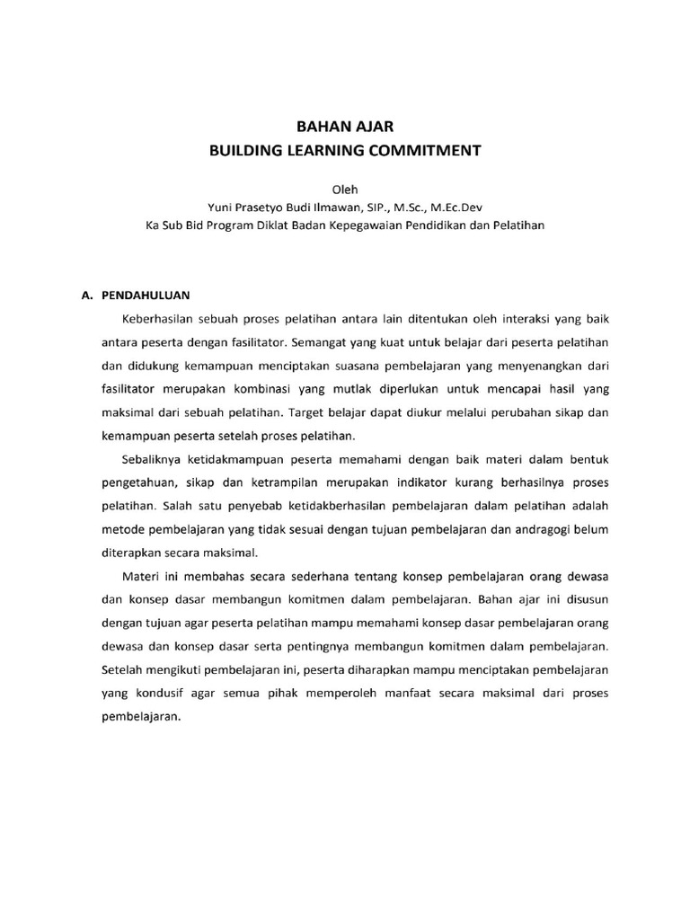 Bahan Ajar BLC | PDF