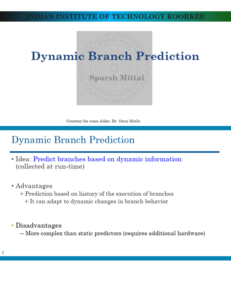 Dynamic Branch Prediction Techniques | PDF | Control Flow | Applied Mathematics