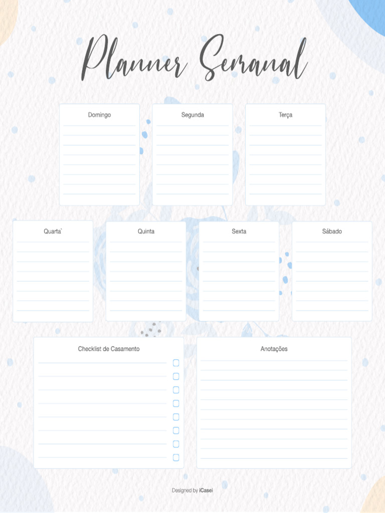 Planner Semanal | PDF