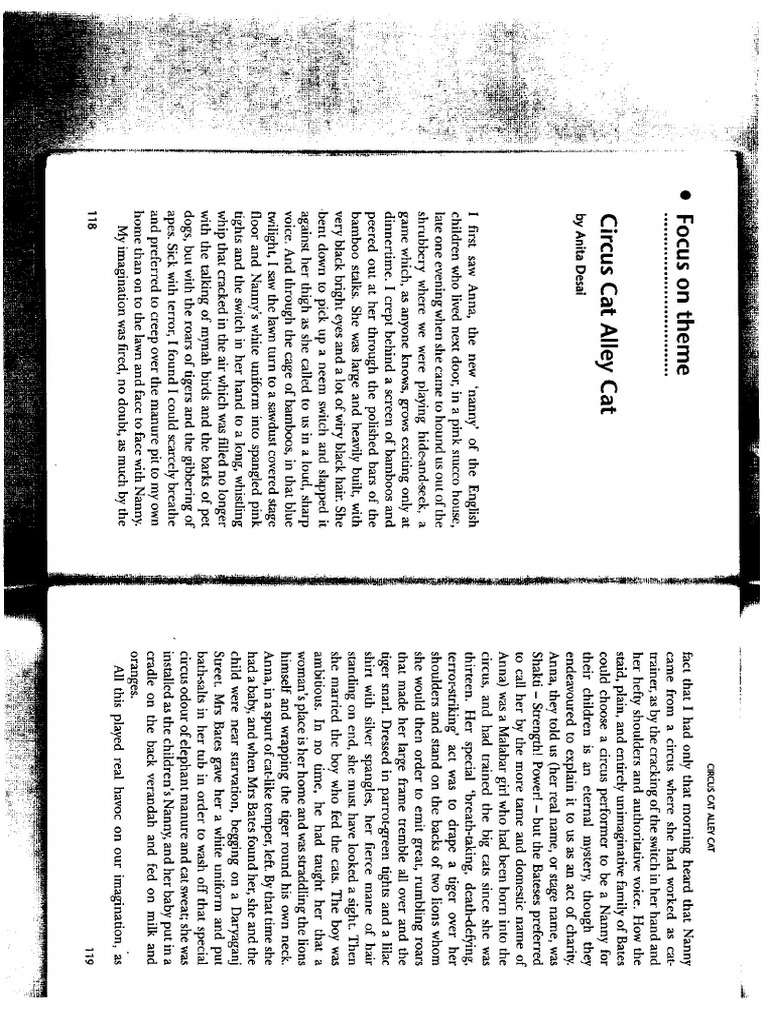 Circus Cat Alley Cat | PDF