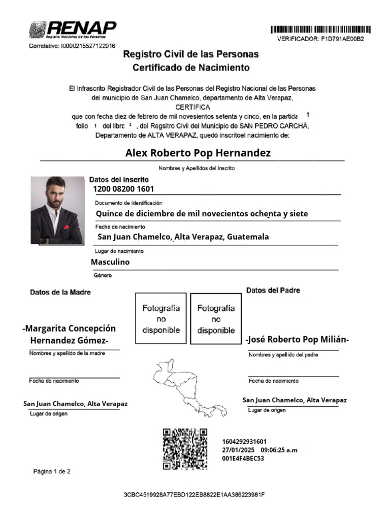 Ejemplo Certificado | PDF