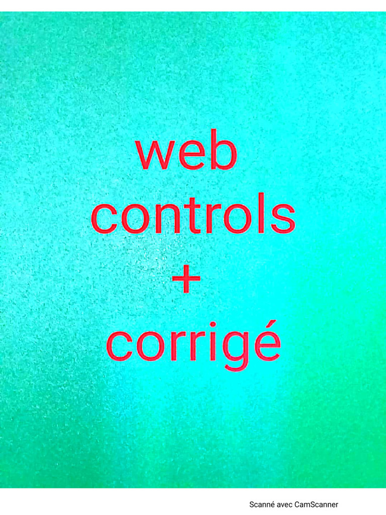 Exam Corrigé Web | PDF