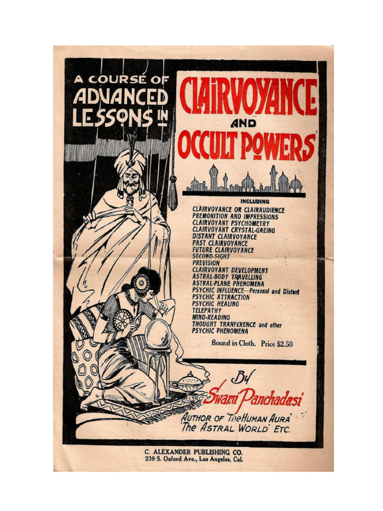 Clairvoyance and Occult Powers by Swami Panchadasi | PDF | Evidence ...