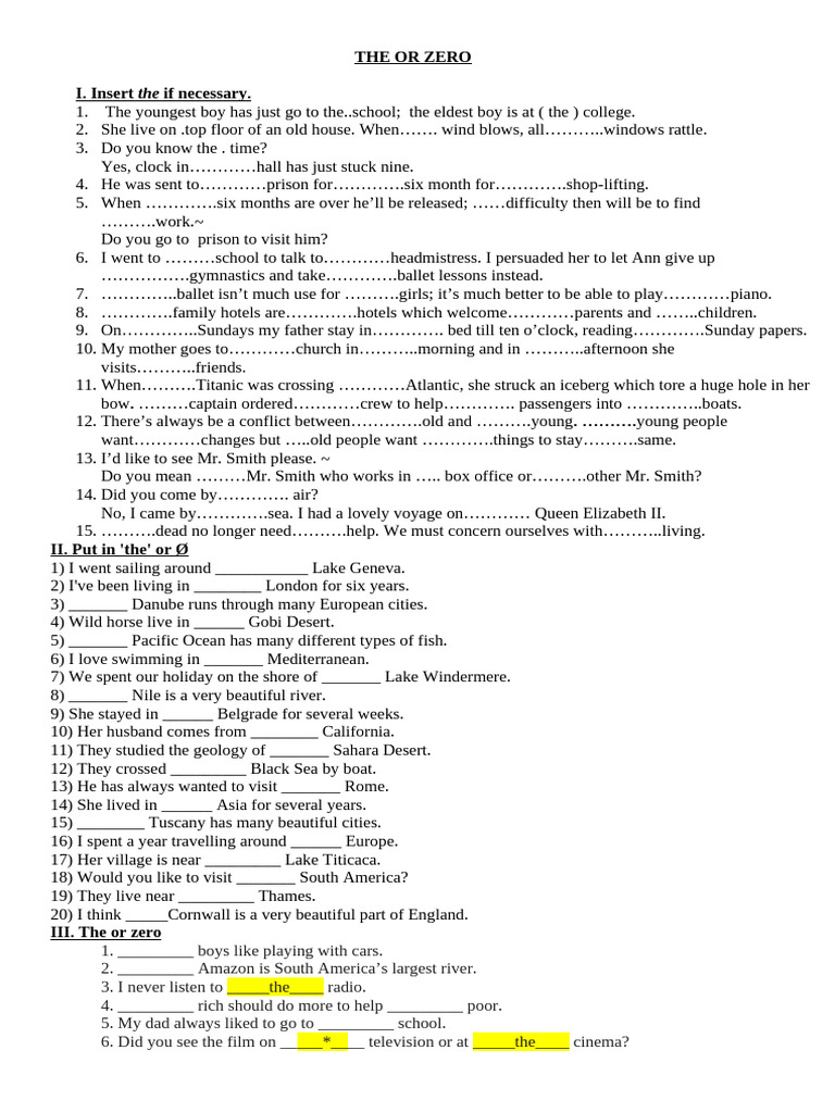 The Use of Articles in English Grammar | PDF