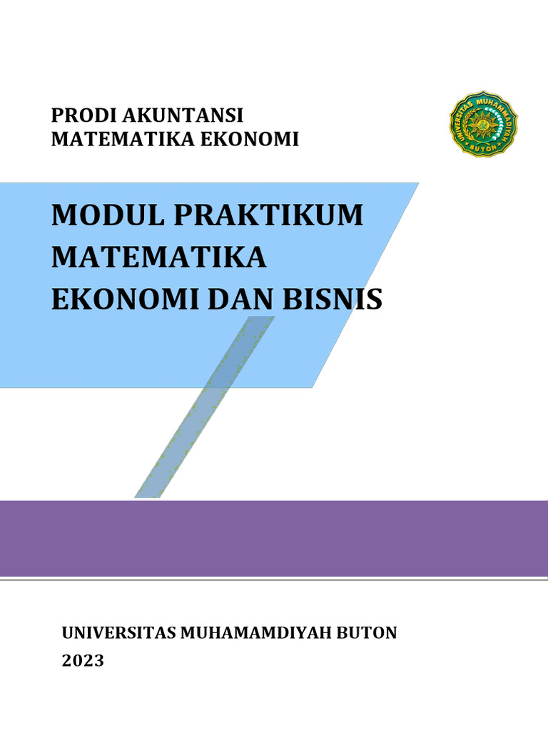 Modul Matematika Ekonomi Dan Bisnis | PDF