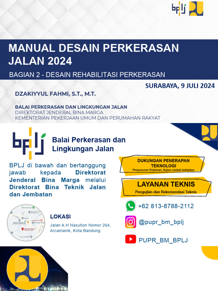 BAGIAN 2 MDP 2024, Desain Rehabilitasi Perkerasan Jalan | PDF