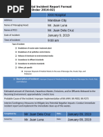 Environmental Incident Report Template | PDF | Technology & Engineering