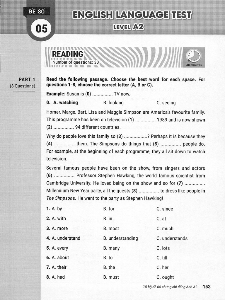 10 Bo de Thi Chung Chi Tieng Anh A2 Chinh Phuc Vstep Vu Thi Le Vy 0001 Trang 10 | PDF