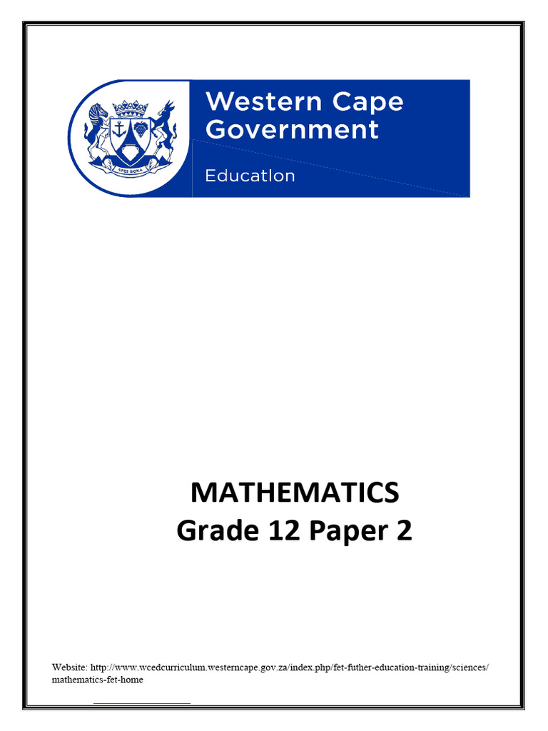 Grade 12 Paper 2 Revision | PDF | Linear Regression | Least Squares