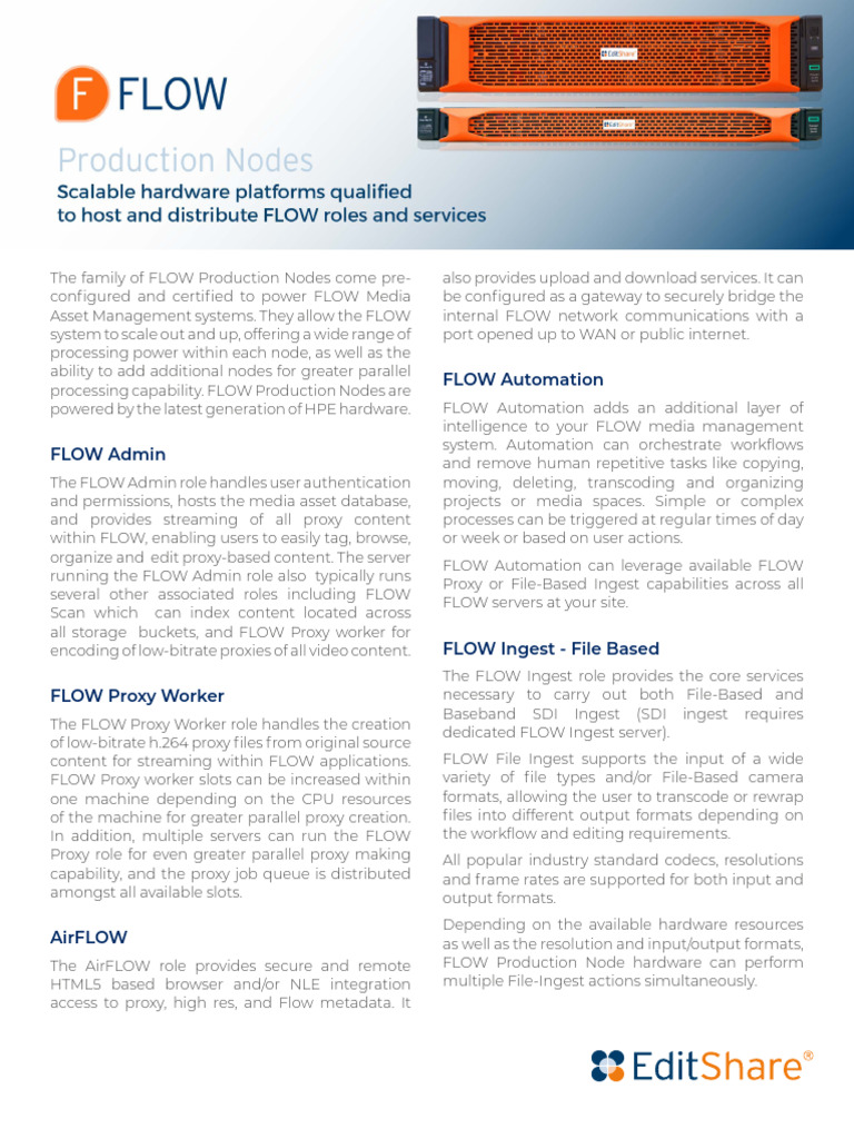 FLOW Production Node Overview | PDF | Proxy Server | Scalability