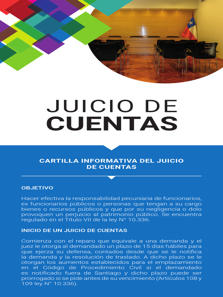 3 CGR (2021) Juicio de Cuentas, Cartilla Informativa. | PDF | Demanda judicial | Apelación