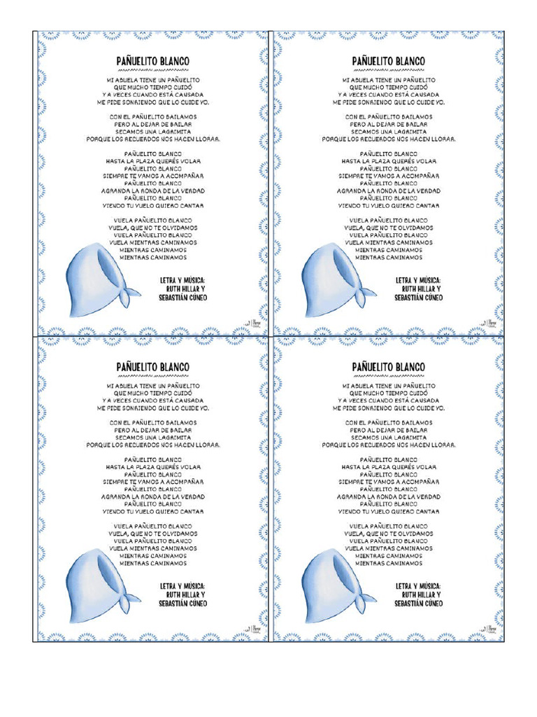 Cancion Pañuelito Blanco | PDF
