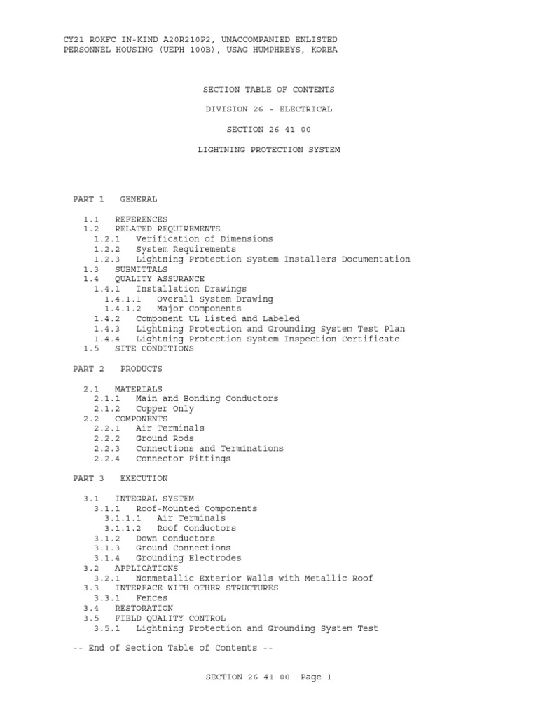 Lightning Protection System Standards | PDF | Electrical Conductor ...