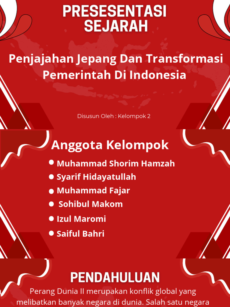 Merah Putih Modern Sederhana Tugas Kelompok Presentasi - 20250124 ...