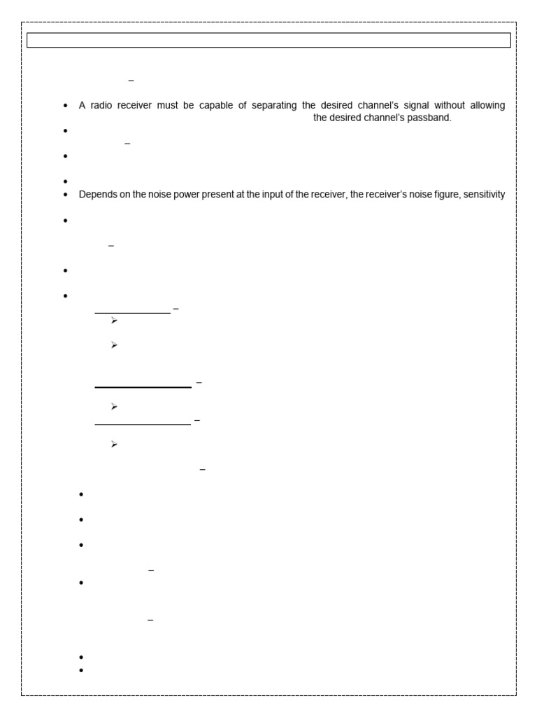 Module 3 Radio Receivers Notes Pdf Detector Radio Frequency