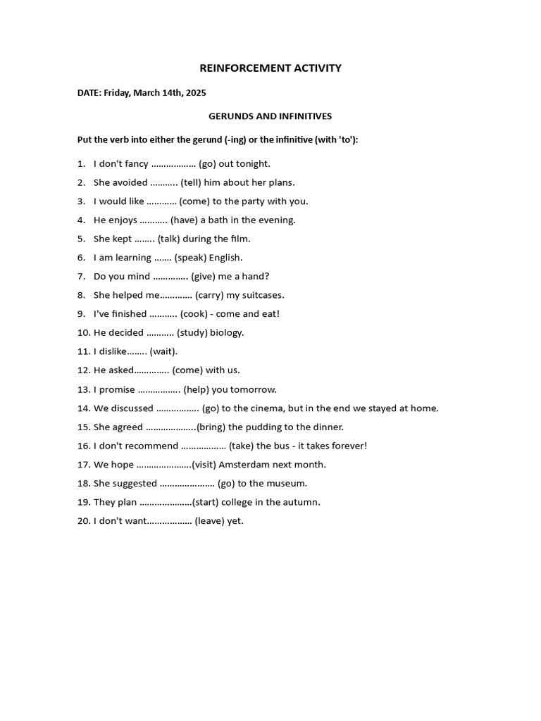 Reinforcement Activity 2 - 2ND Bgu | PDF