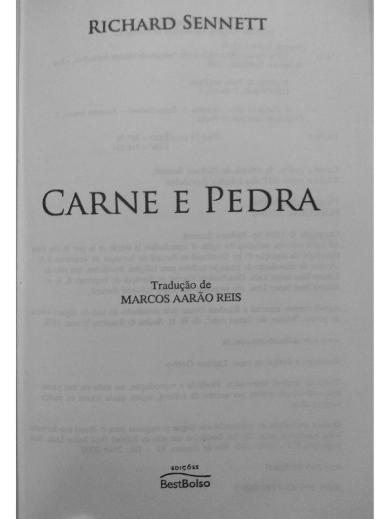 Carne e Pedra - Sennet | PDF