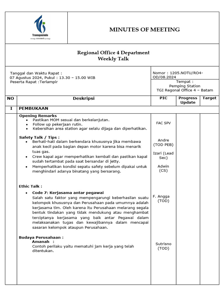 240807_Weekly Talk Pemping Station | PDF