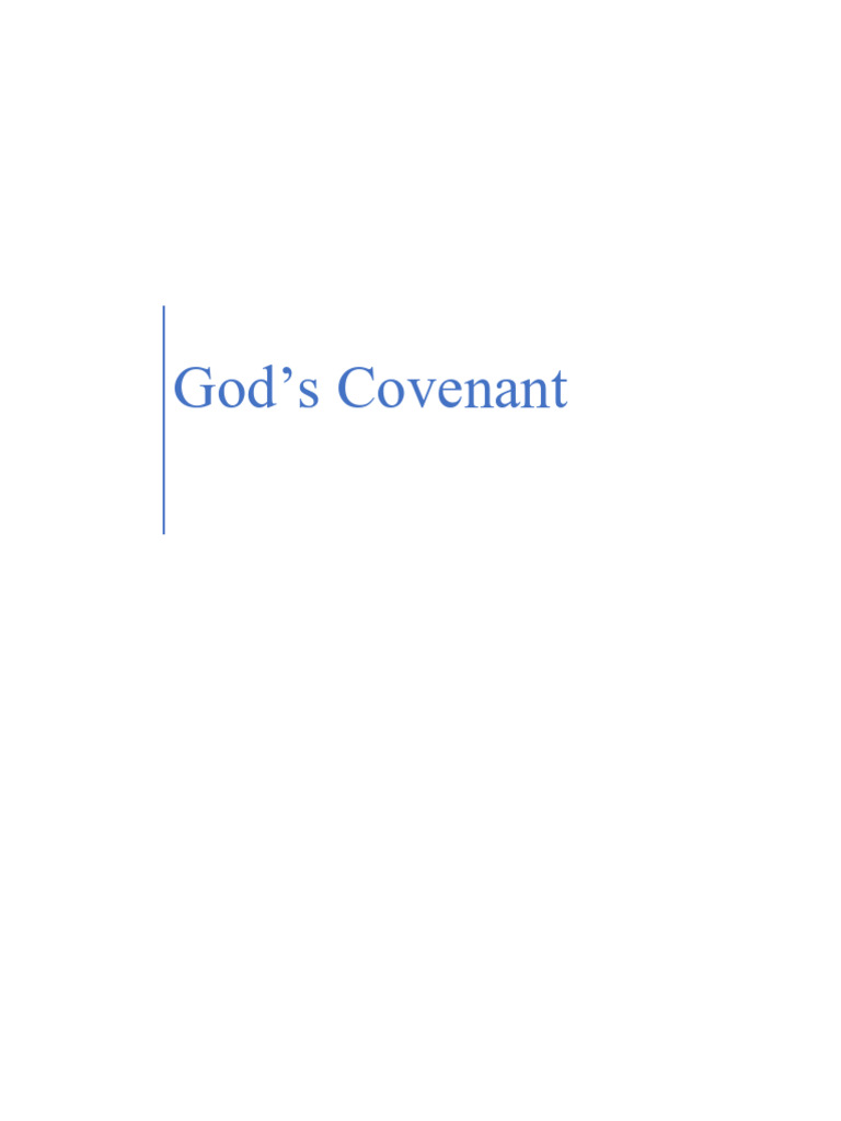 Covenant With Adam Ivan Van Baren | PDF | Covenant Theology | Eternal ...