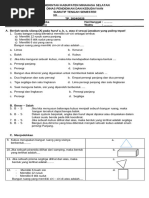 Soal Ulangan Harian Bab 1 Mengonstruksi Kubus Dan Balok | PDF