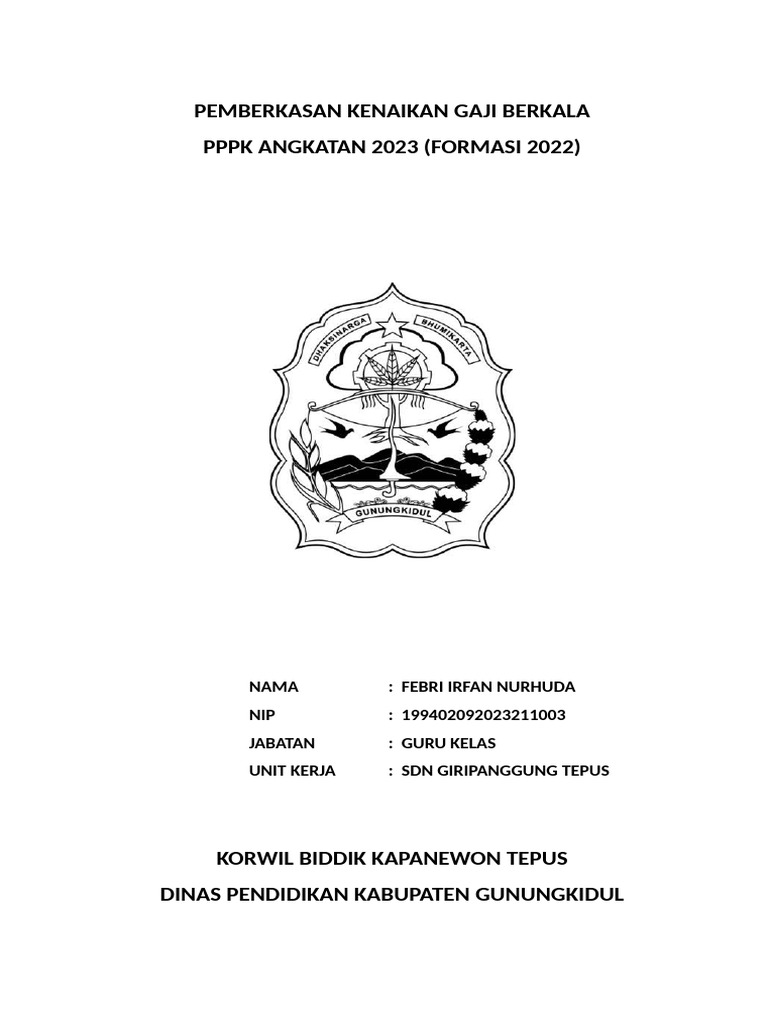 Cover Pemberkasan KGB | PDF