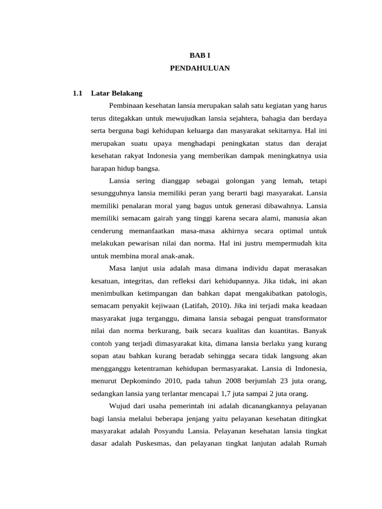 Proposal Posyandu Lansia Patemon | PDF