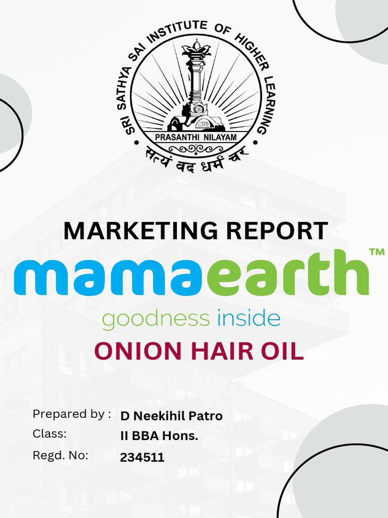 Mamaearth's Onion Hair Oil | PDF | Marketing | Digital Marketing