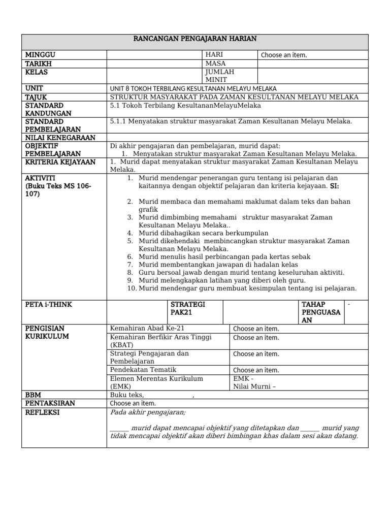 Unit 8 Tokoh Terbilang Kesultanan Melayu Melaka | PDF