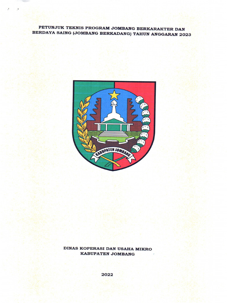 Juknis Dan SK Kadis Penerima Berkadang 2023 | PDF