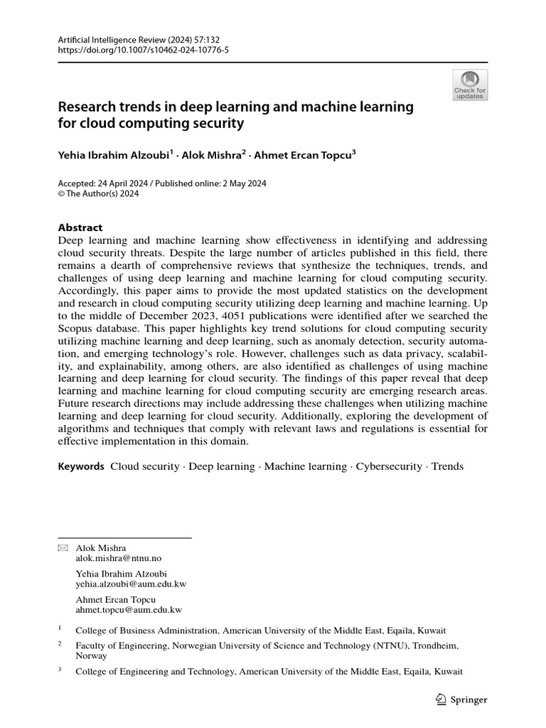 Research Trends in Deep Learning and Machine Learning | PDF | Machine ...
