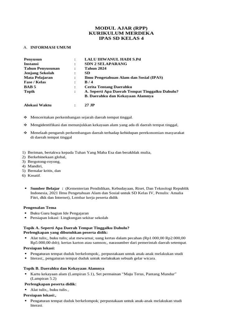 BAB 5 - MA IPAS Kls 4 (datadikdasmen.com) | PDF