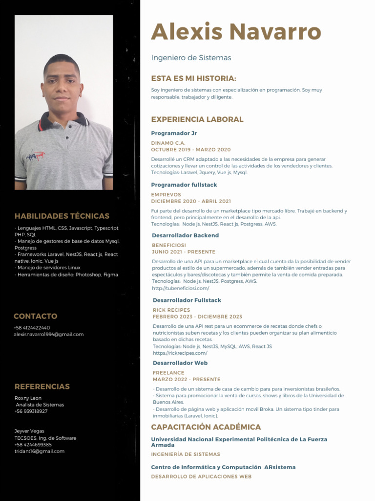 Alexis Navarro | PDF | Mi sql | Desarrollo web