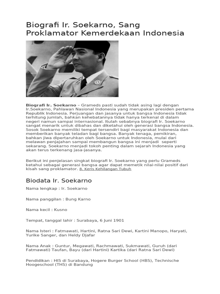 Biografi Ir. Soekarno | PDF