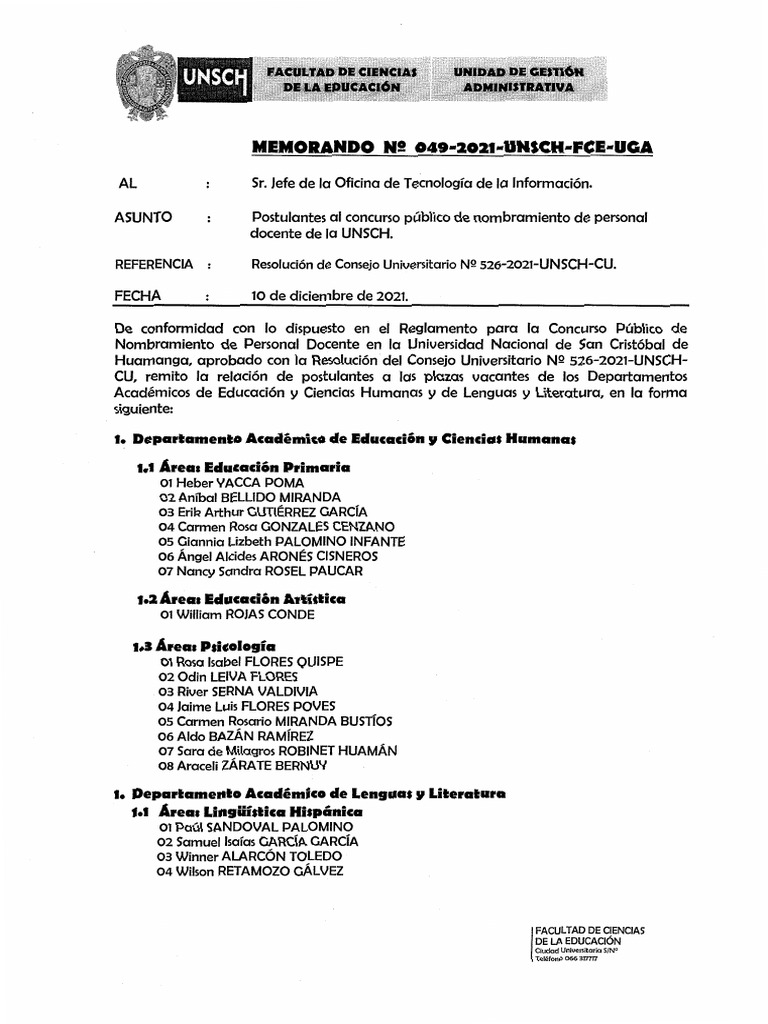 DF 2157620.001 Memorando N 0492021unschfceuga | PDF