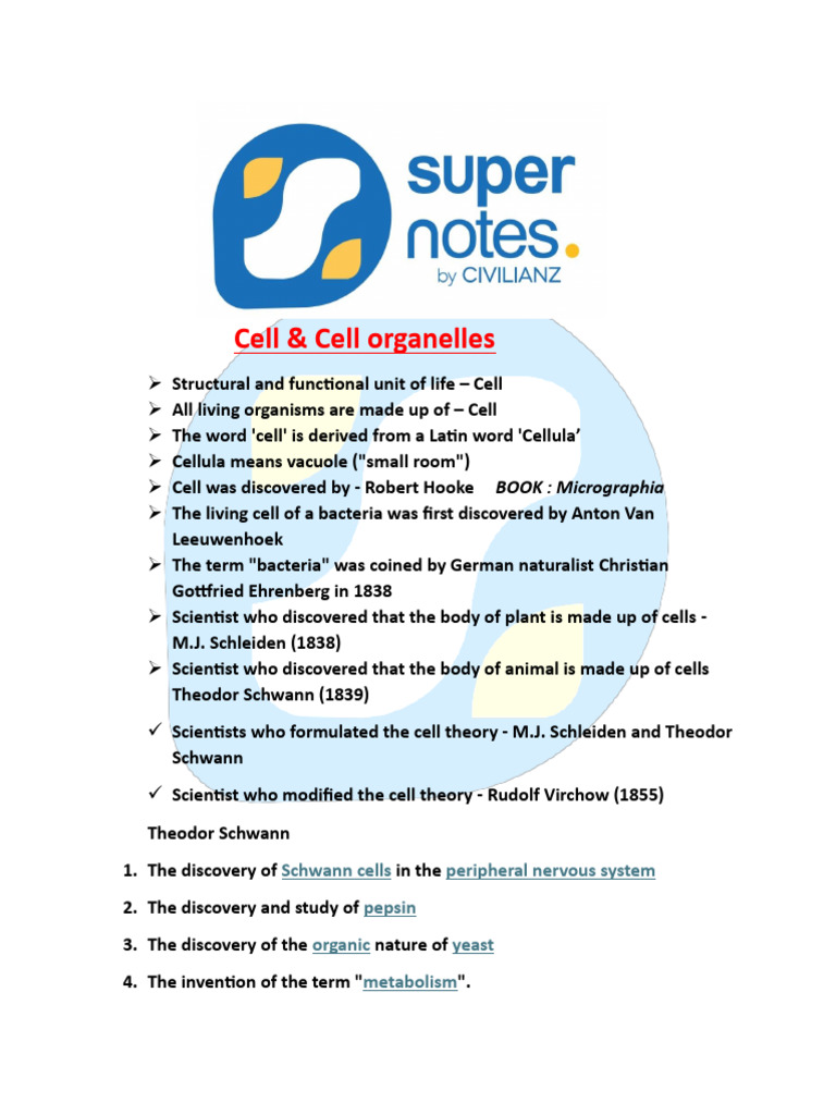 Cell & Cell Organelles Part 1 + 2 (1) - 57767055 - 2025 - 04 - 15 - 21 ...
