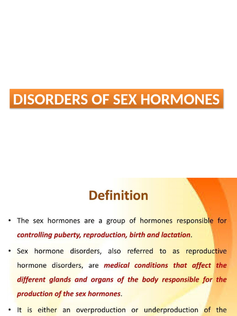 Sex Hormones | PDF
