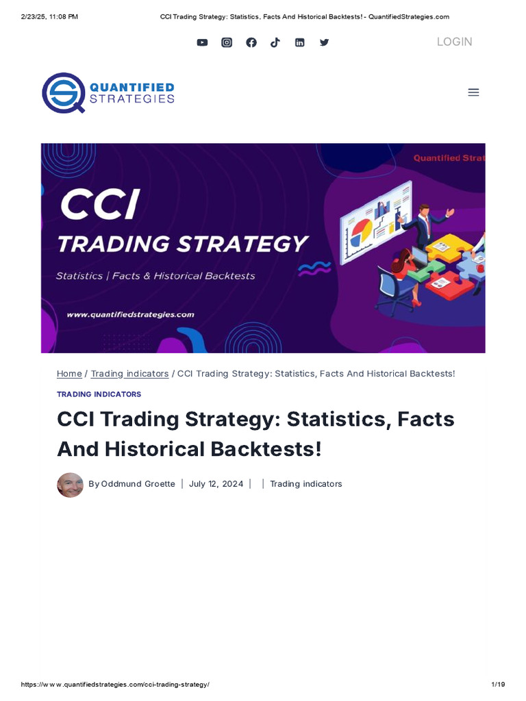 CCI Trading Strategy - Statistics, Facts and Historical Backtests ...