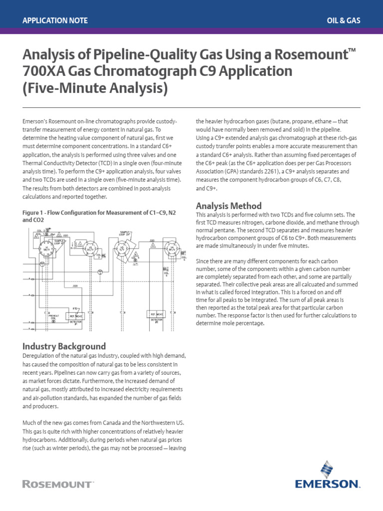 Application Note Analysis of Pipeline Quality Gas Using A 700xa GC c9 ...