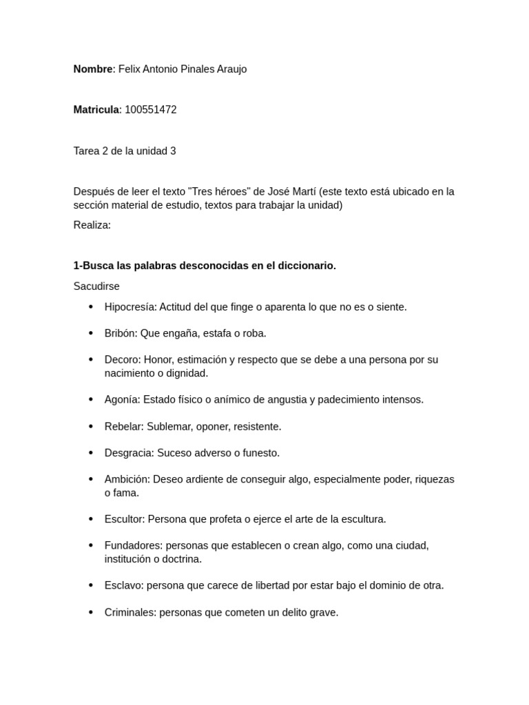 Tarea 2 de La Unidad 3 | PDF