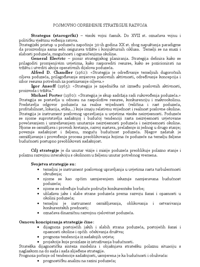 Strategija Razvoja | PDF