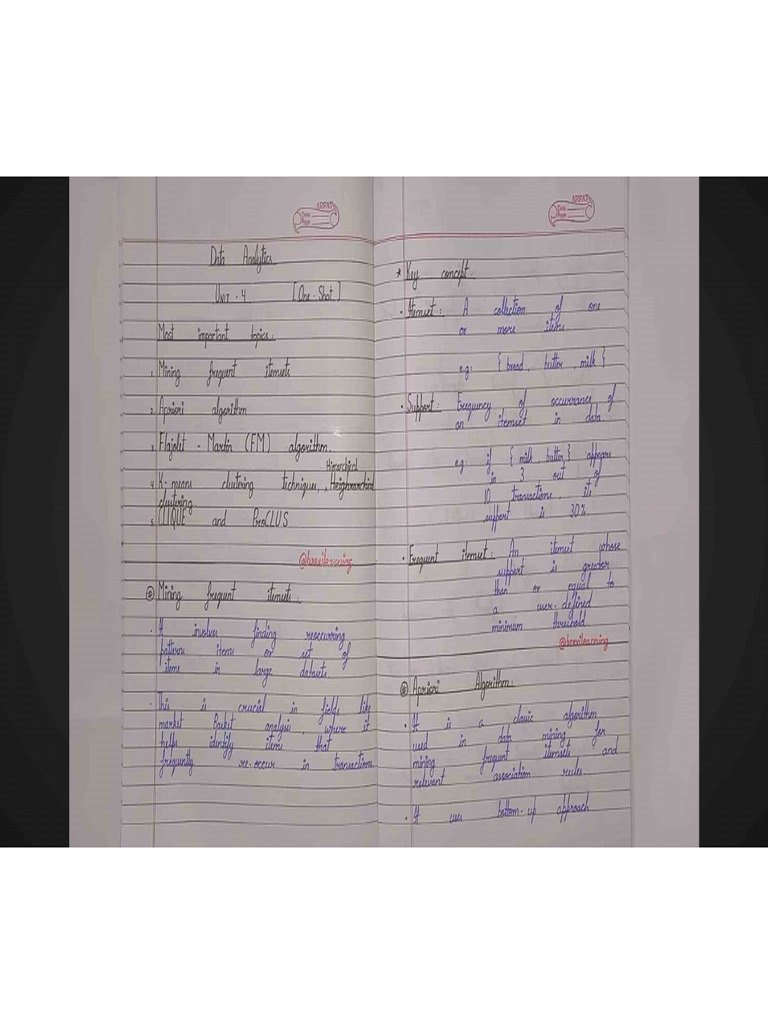 Data Analytics Unit 6 | PDF